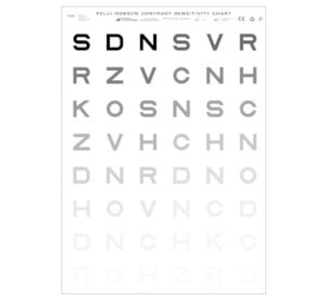 Pelli-Robson Traditional Contrast Sensitivity Charts - Kay Pictures